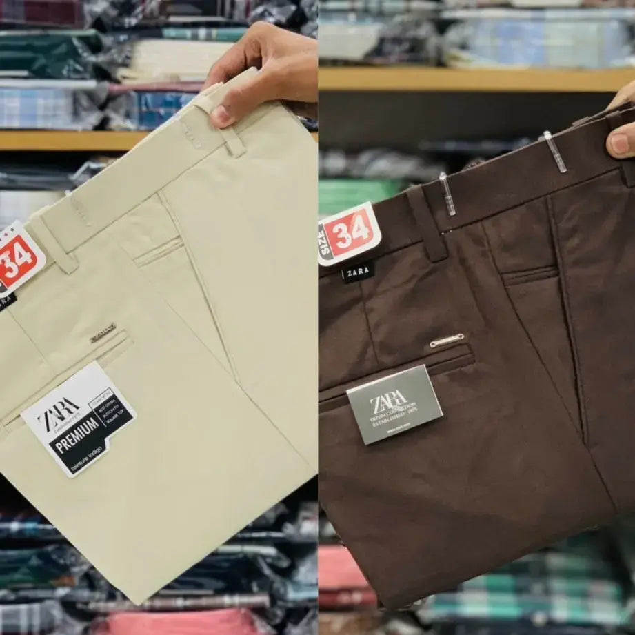 Best Zara Men’s Formal Pant Combo – Office & Party Ready – Imd Fashion